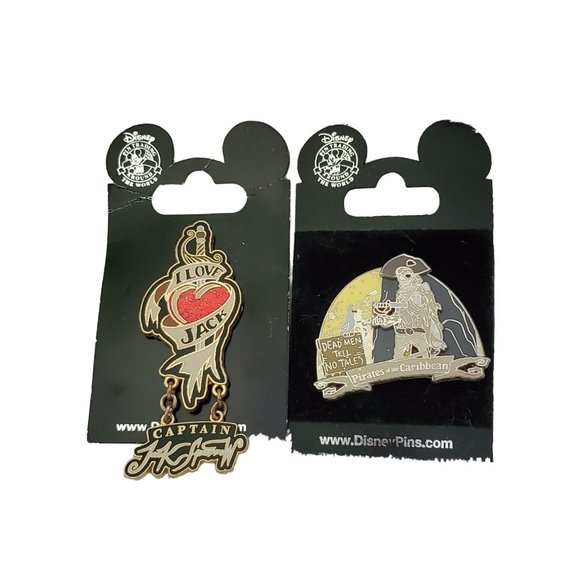 Disney | Jewelry | Disney 2 Pin Collectable 206 Disney Pirates Of The ...